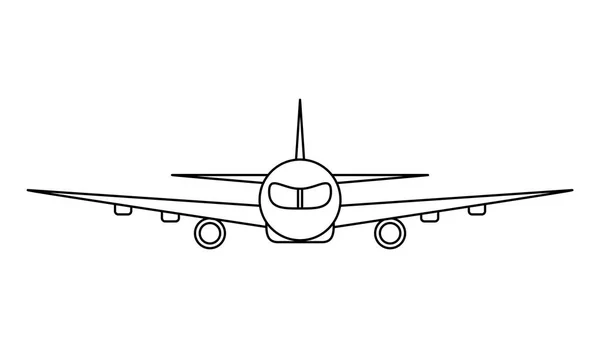 Airplane outline Vector Art Stock Images | Depositphotos