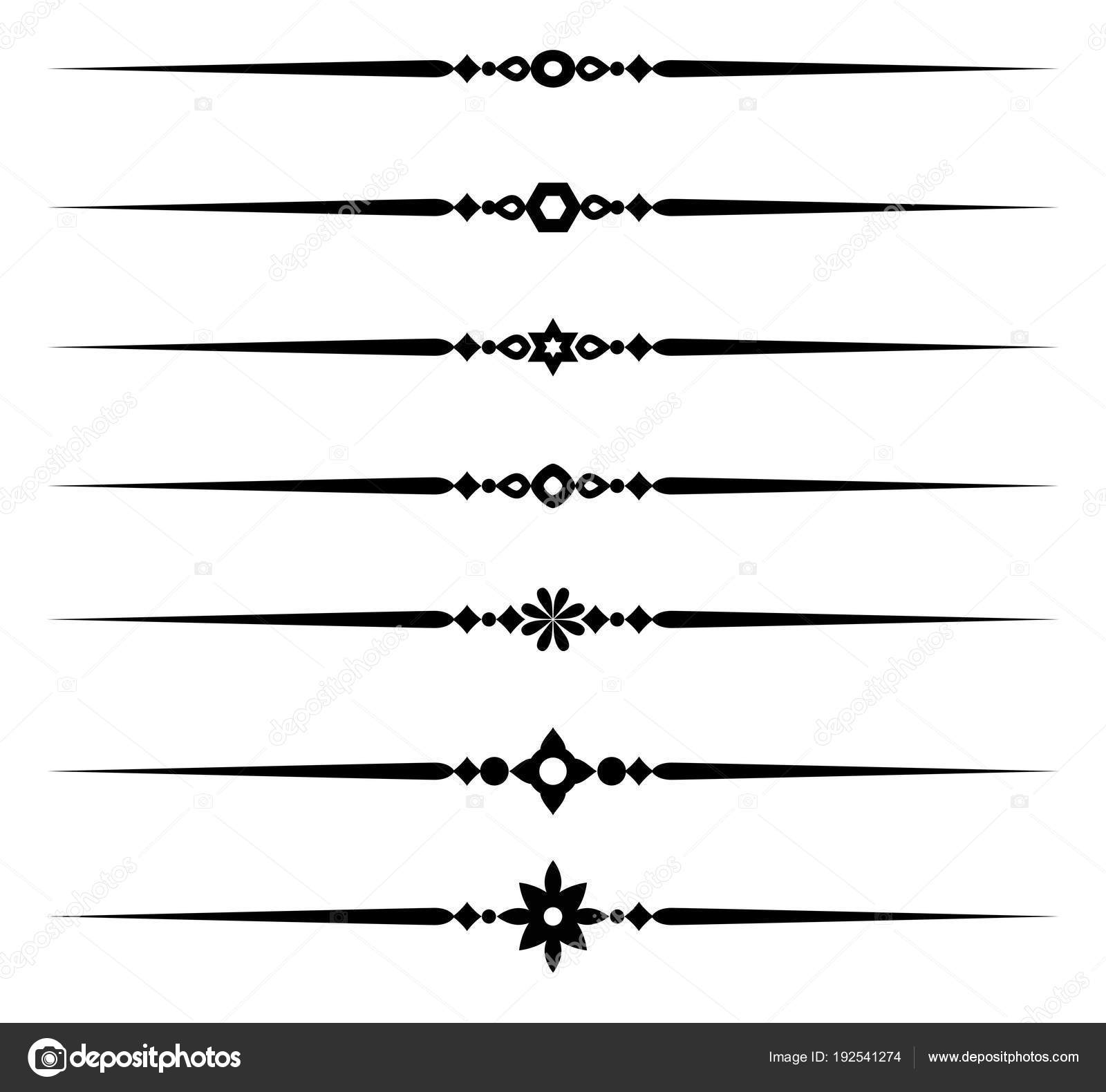 Ornamental rules vector Stock Vector by ©flowersmile 192541274