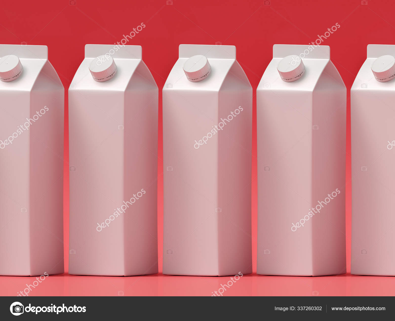 3D mockup of a tetrapak packaging template. Stock Photo by ©uhanev ...