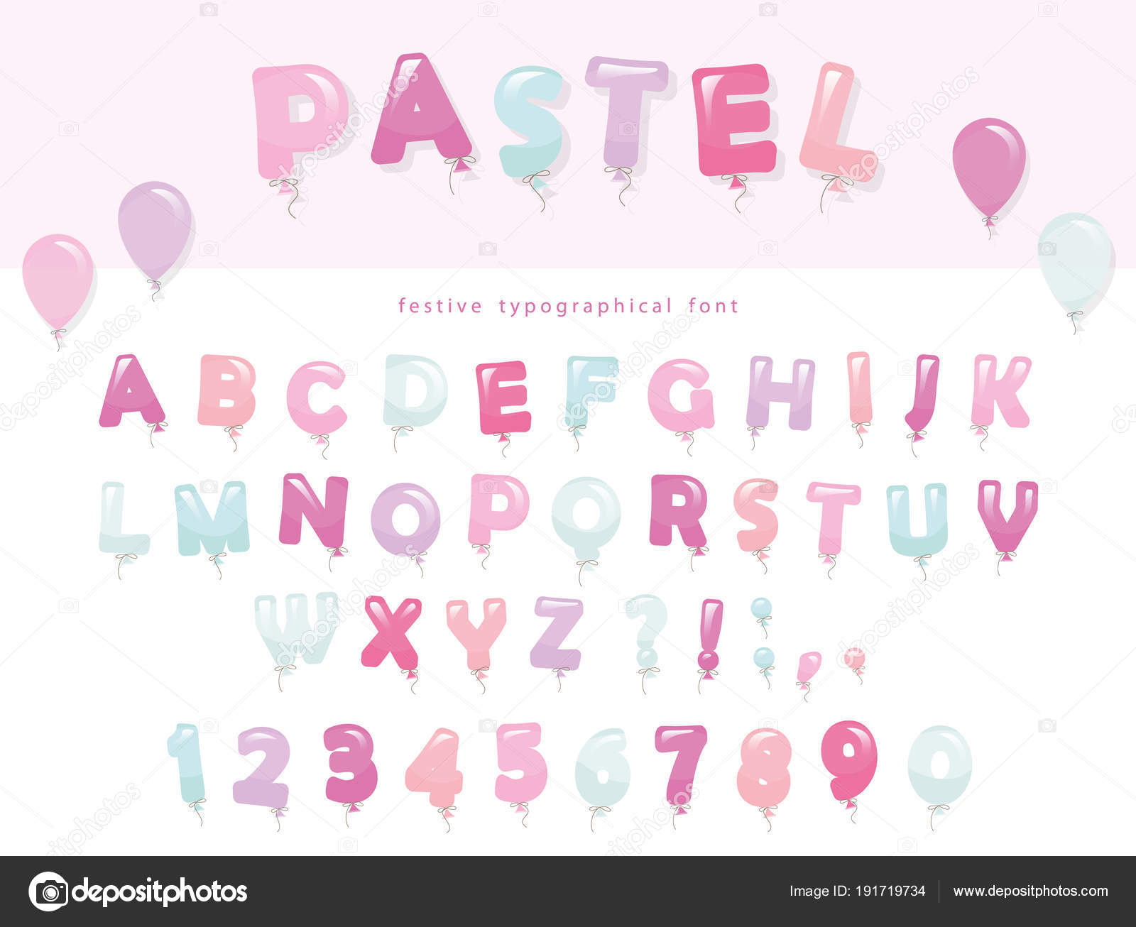 Cute Girly Alphabet Letters