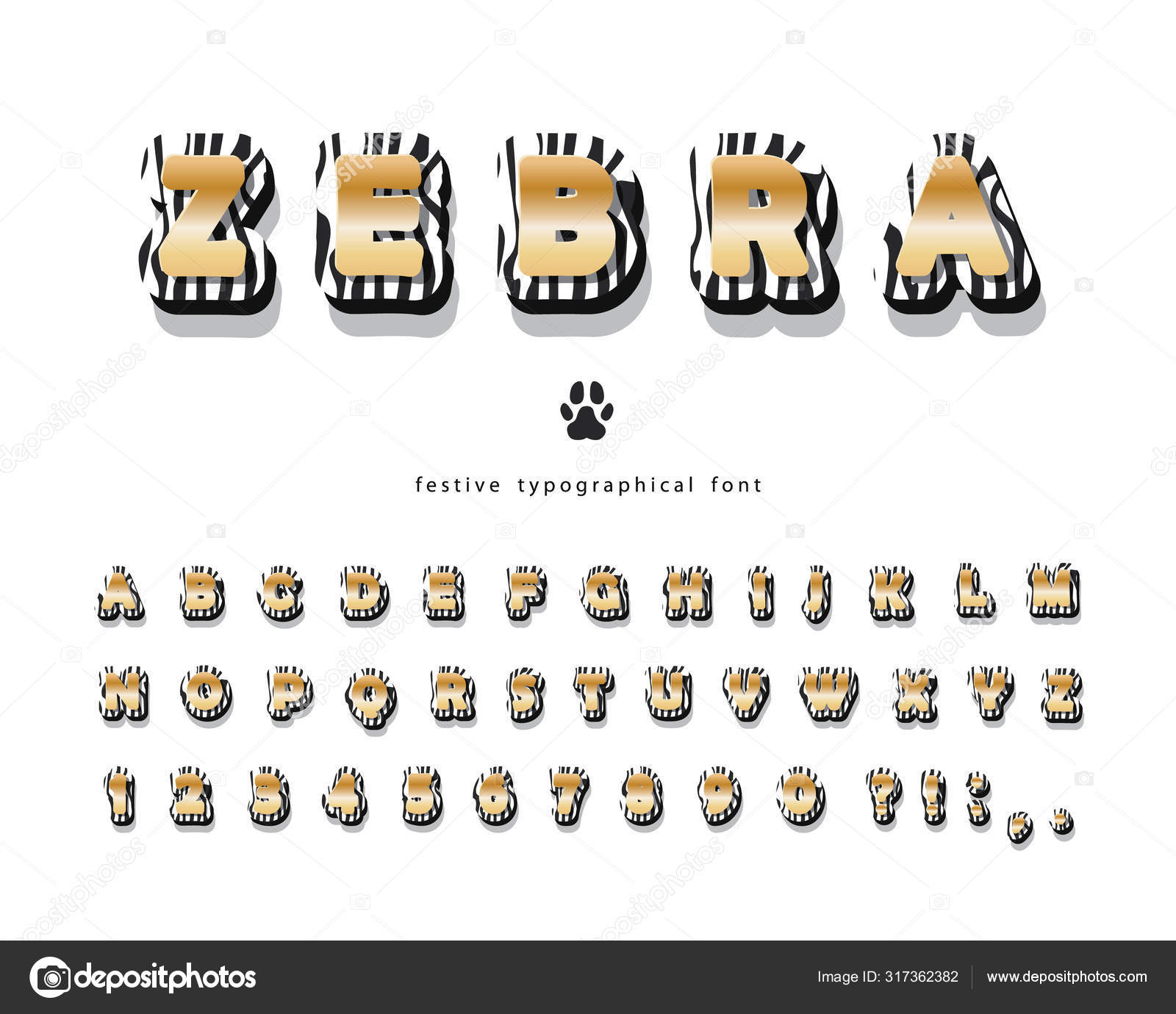 Zebra Print Font Free Download