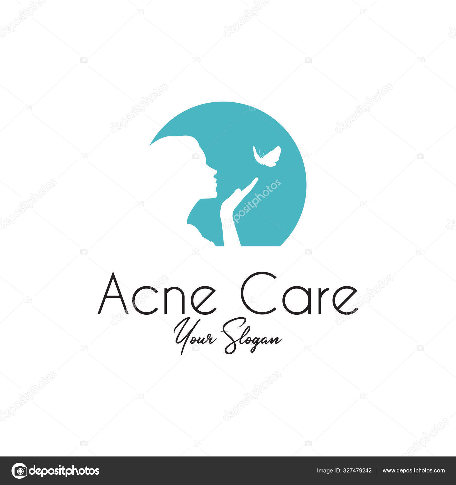 Beauty acne care logo designs, beautiful logo inspiration Stock Vector ...