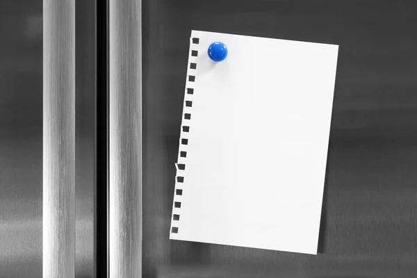 Note on Fridge with Magnet - Stock Image - Everypixel