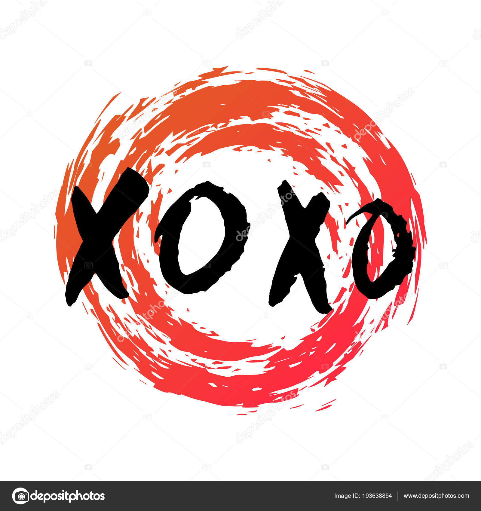 XO XO text Stock Illustration by ©Syuzannam #193638854
