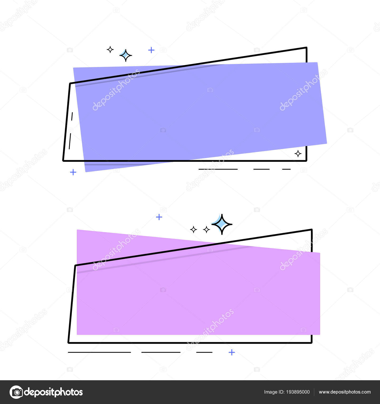 Flat linear promotion banner. Stock Vector Image by ©Syuzannam #193895000