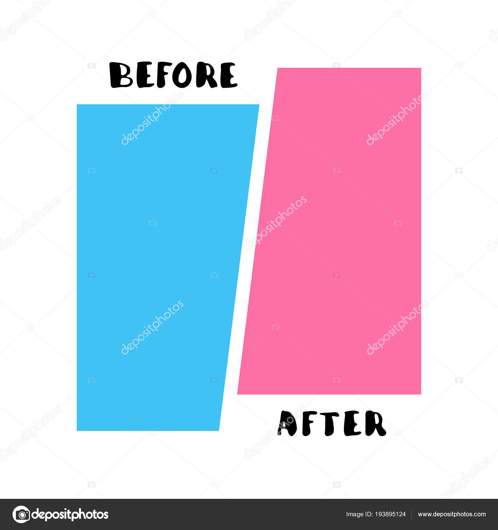 Before and After. Vector illustration. Stock Vector Image by ©Syuzannam ...