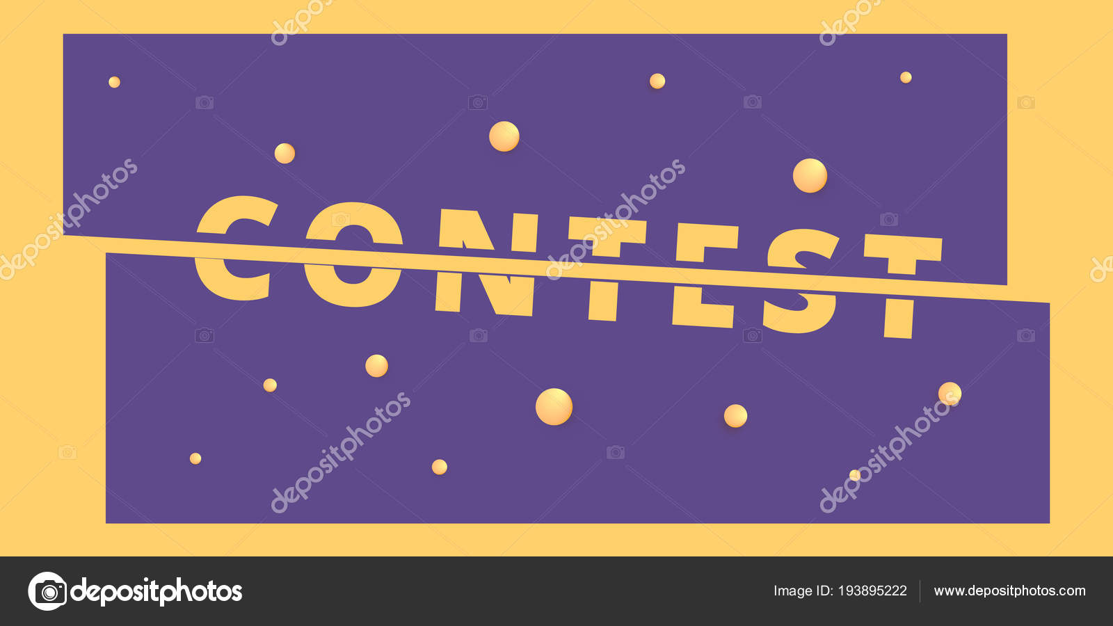 Contest banner. Vector Illustration. Stock Vector by ©Syuzannam 193895222