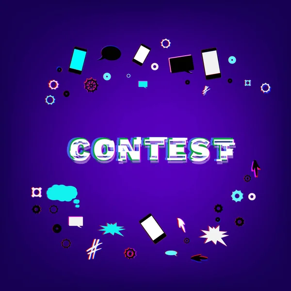 Contest banner. Vector Illustration. Stock Vector by ©Syuzannam 193895222