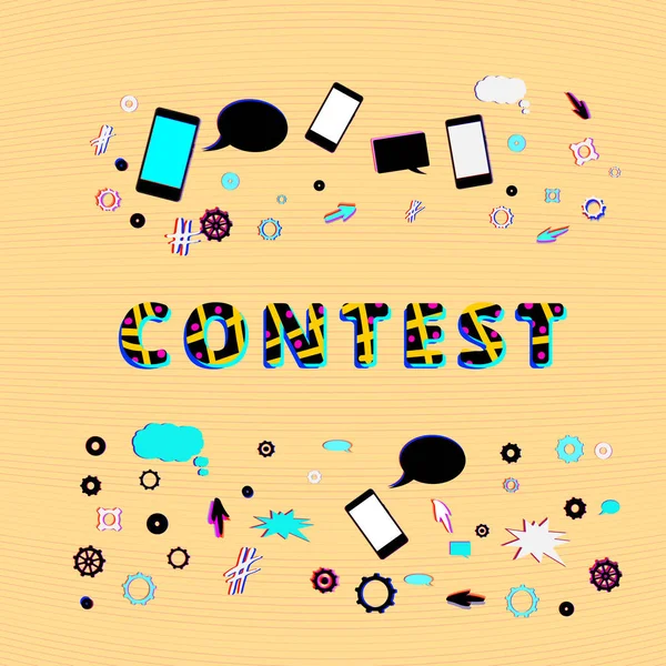 Contest banner. Vector Illustration. Stock Vector by ©Syuzannam 193895222