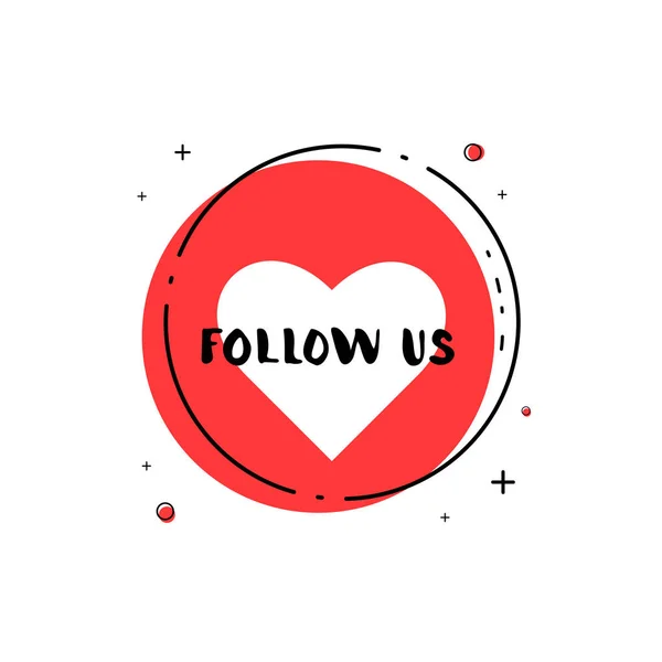 Follow me handwritten phrase. Stock Vector by ©Syuzannam 193895448