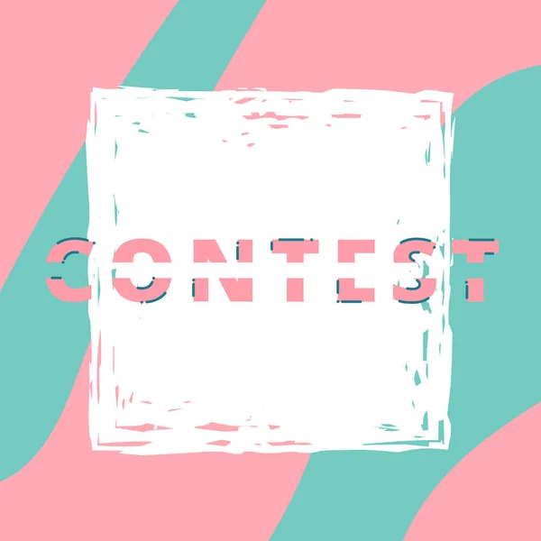 Contest banner. Vector Illustration. Stock Vector by ©Syuzannam 193895222