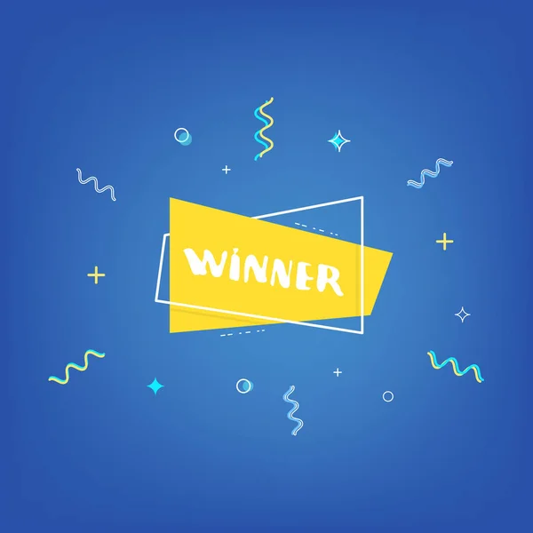Congratulations winner imágenes de stock de arte vectorial | Depositphotos