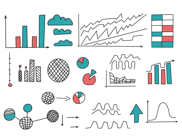 Thin line set of charts, graphs and diagrams — Stock Vector © Variant ...