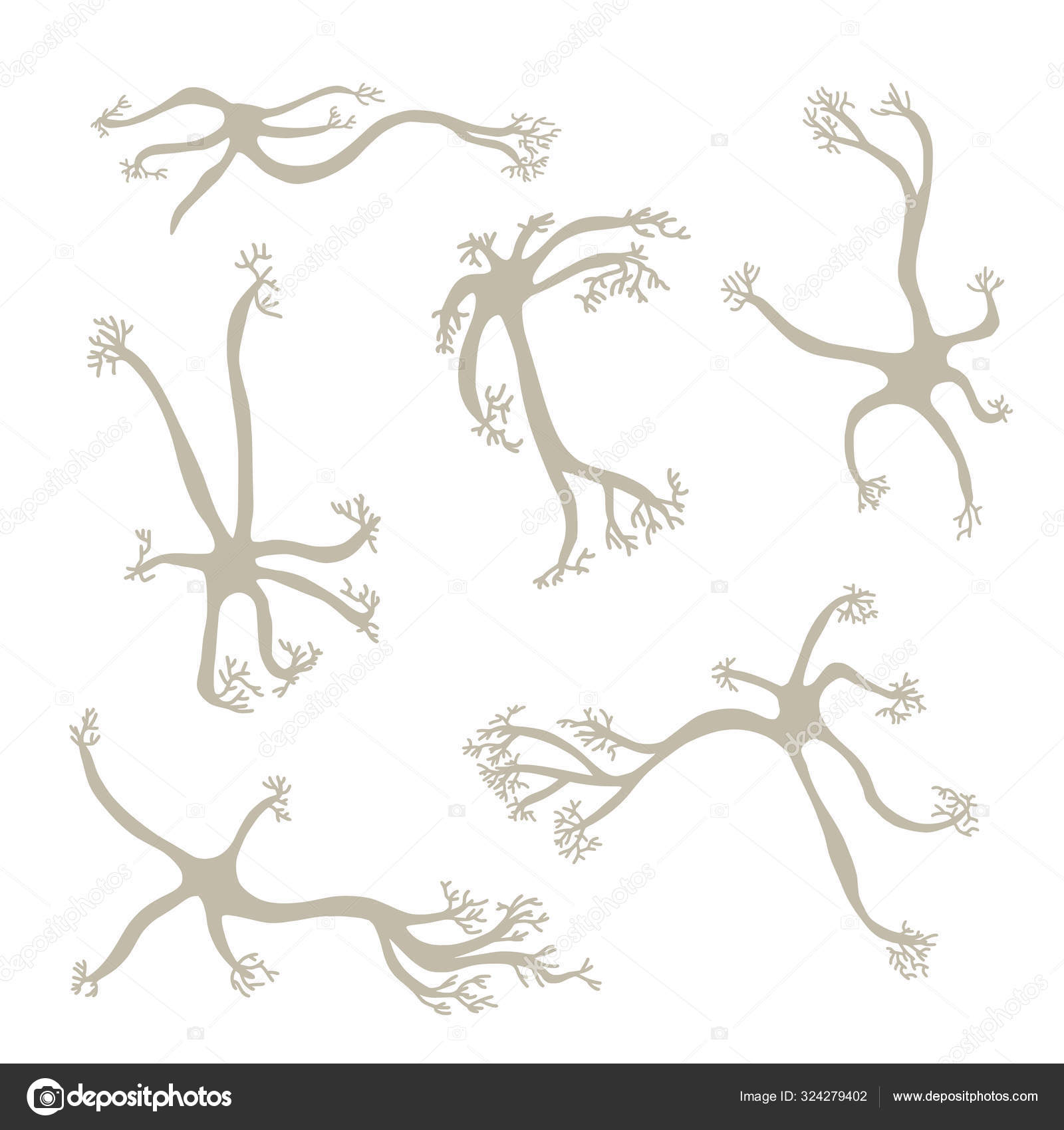 Neuron cells. Vector simple design illustartion. Stock Vector by ...