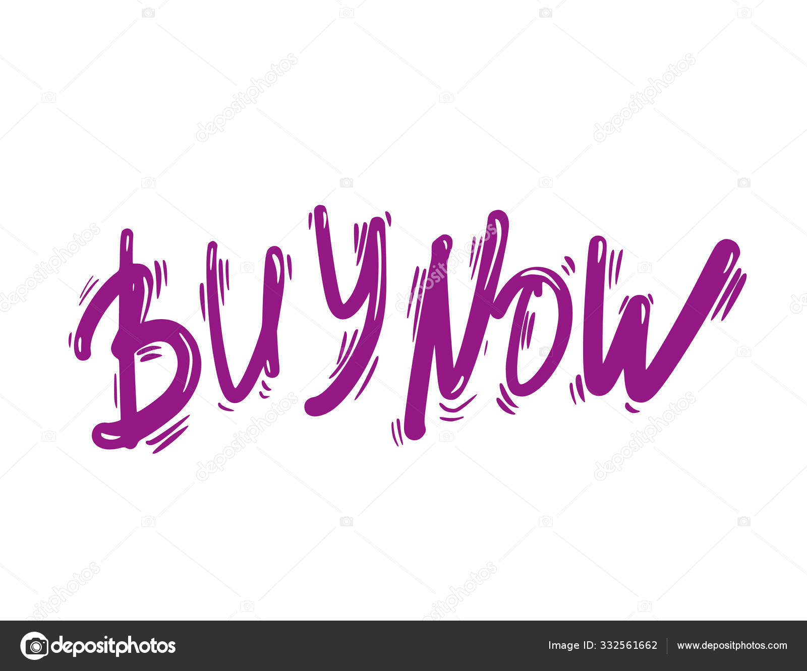Buy now hand drawn vector quote. Text emblem. Stock Vector by ...