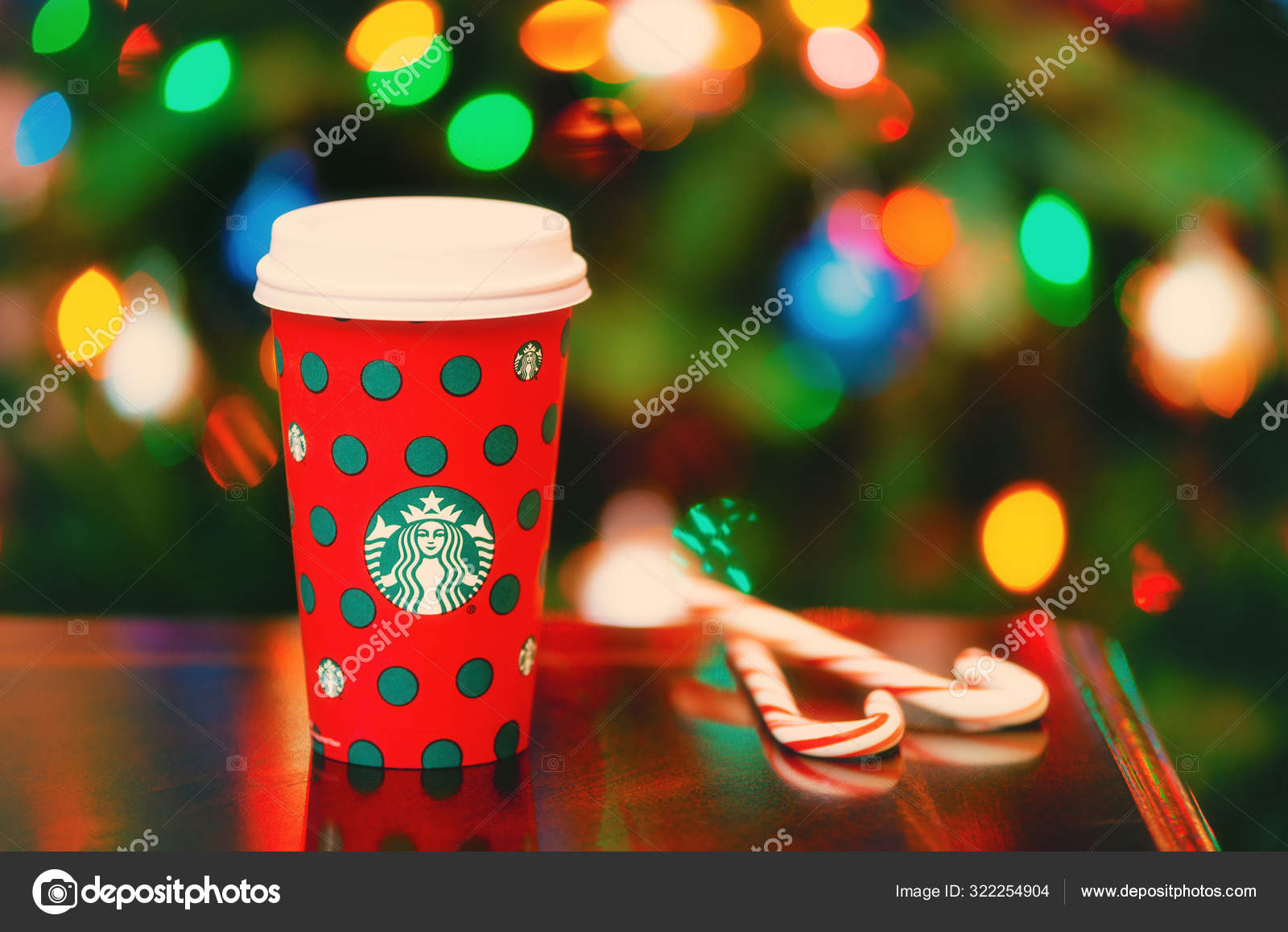 Starbucks Christmas Background