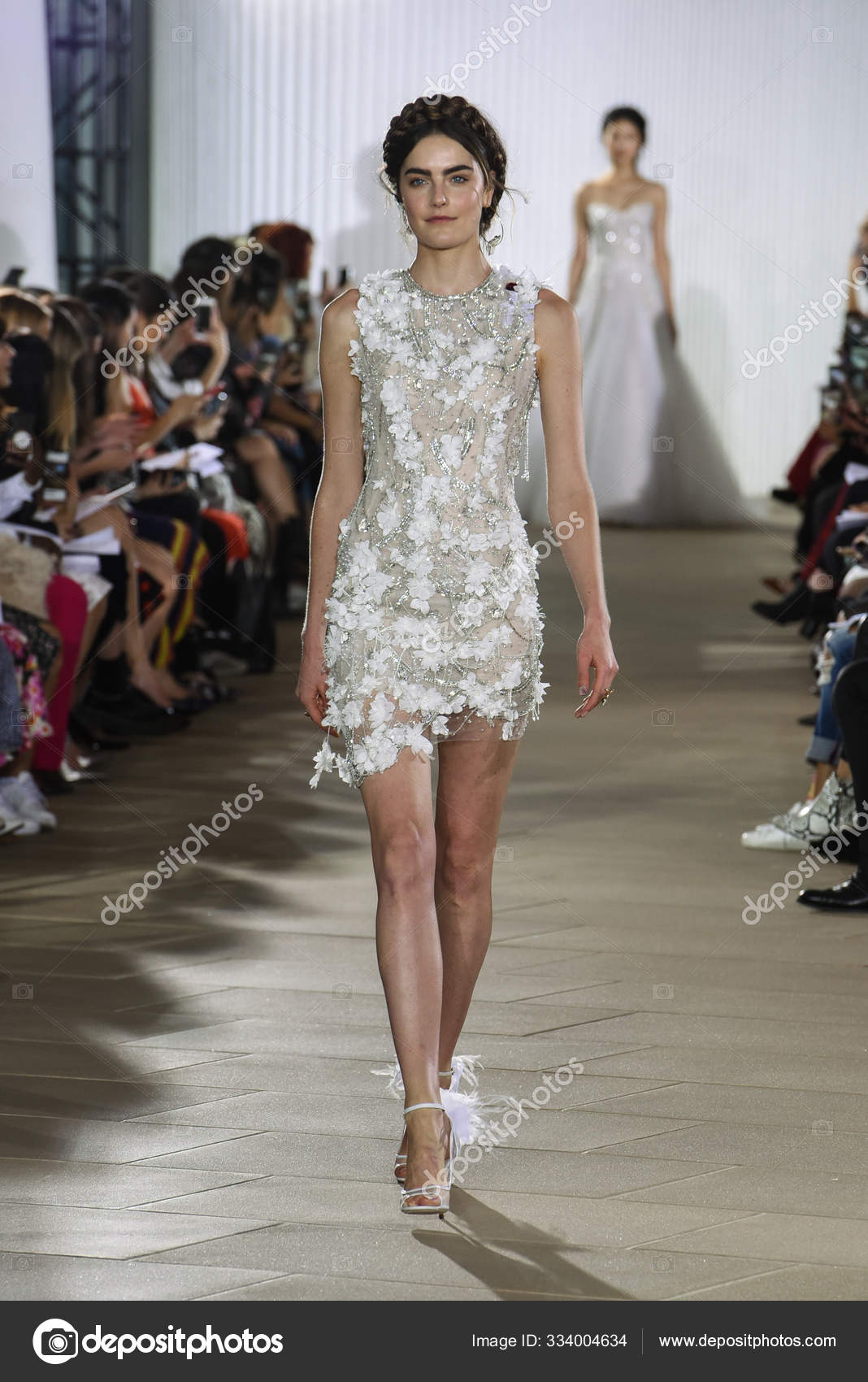 New York October Model Walks Runway Ines Santo Fall 2020 – Stock ...