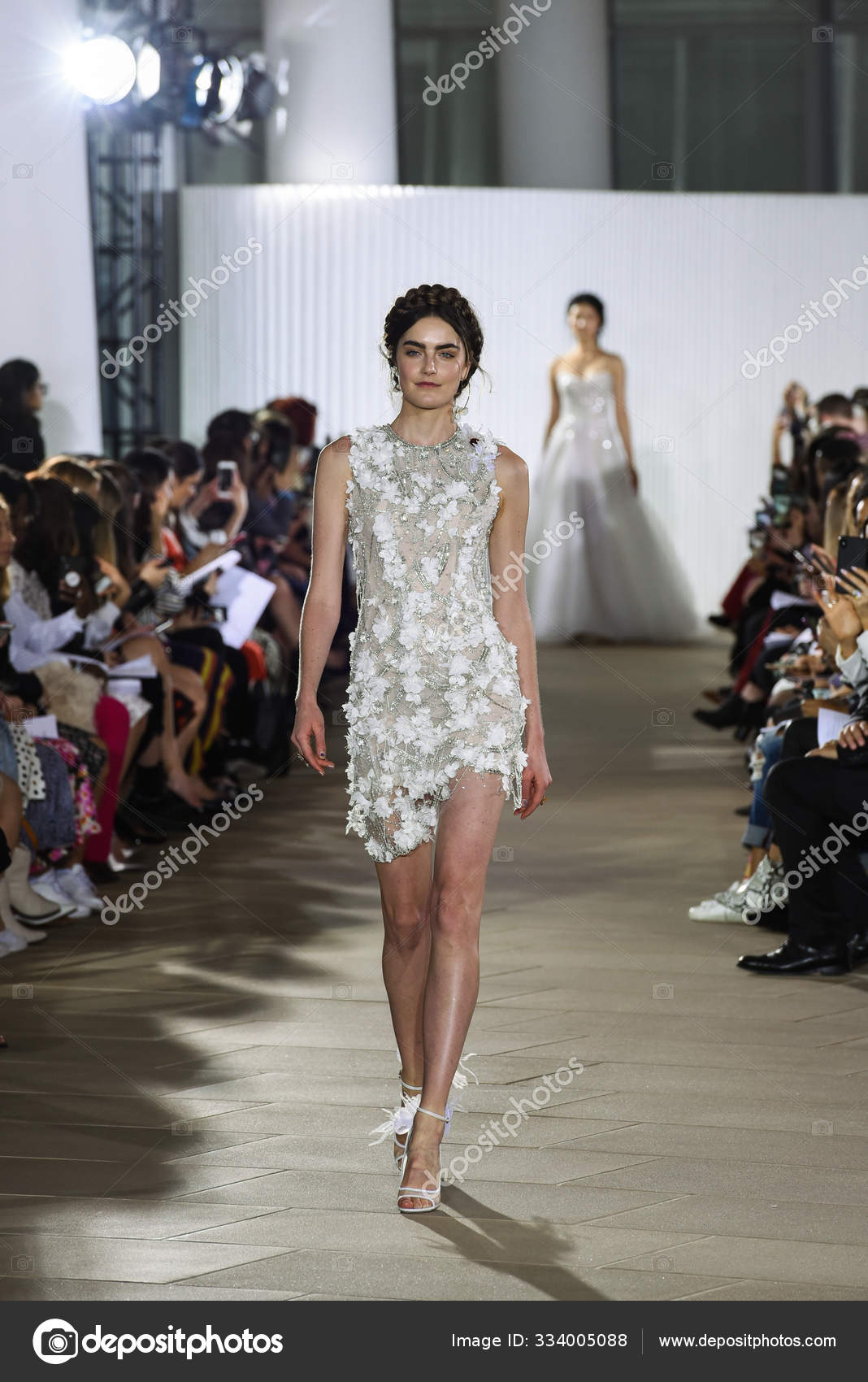 New York October Model Walks Runway Ines Santo Fall 2020 – Stock ...
