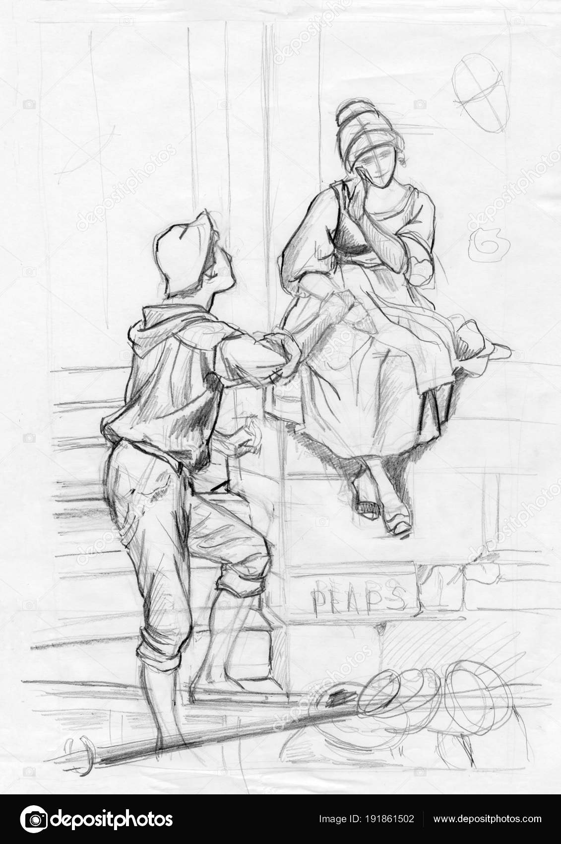 Pears First Love Drawings Stock Illustration by ©natali.v.minina@gmail ...