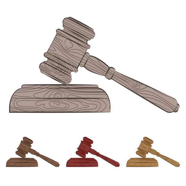 Vector set of four court hammers in different colors Stock Vector Image ...