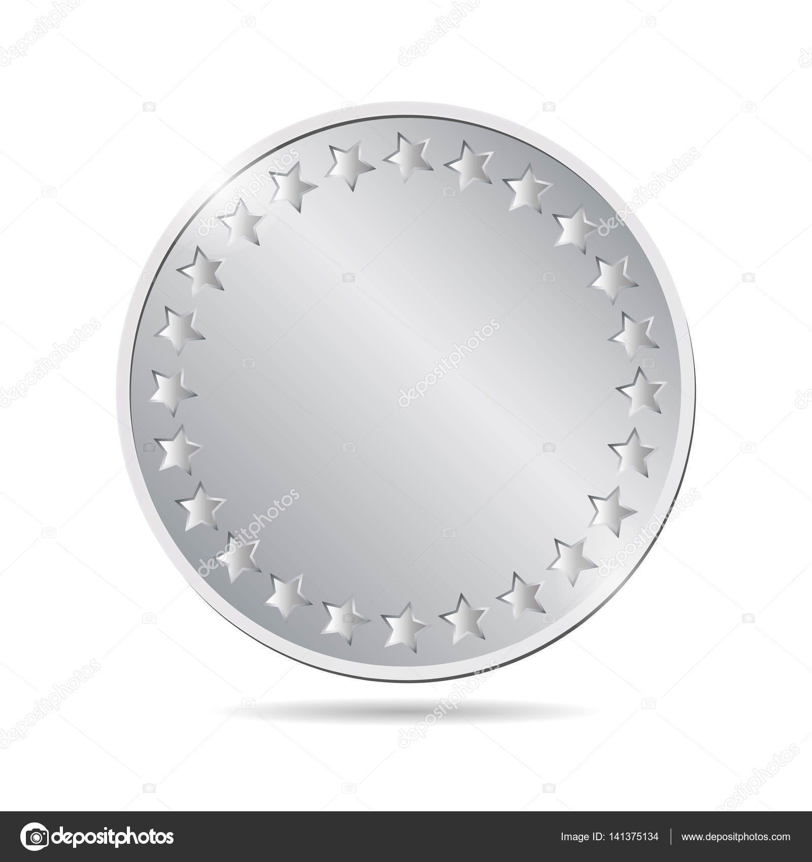 Blank silver coin Stock Vector Image by ©merrydolla #141375134