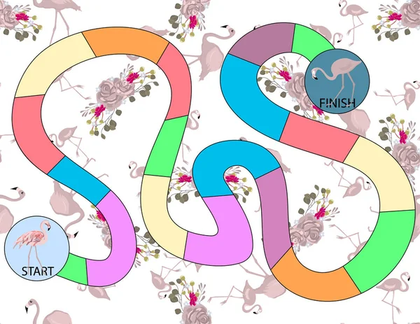 Watercolor Flamingo and flowers — Stock Vector © DinaL #69208839