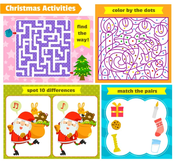 Winter puzzles Vector Art Stock Images | Depositphotos