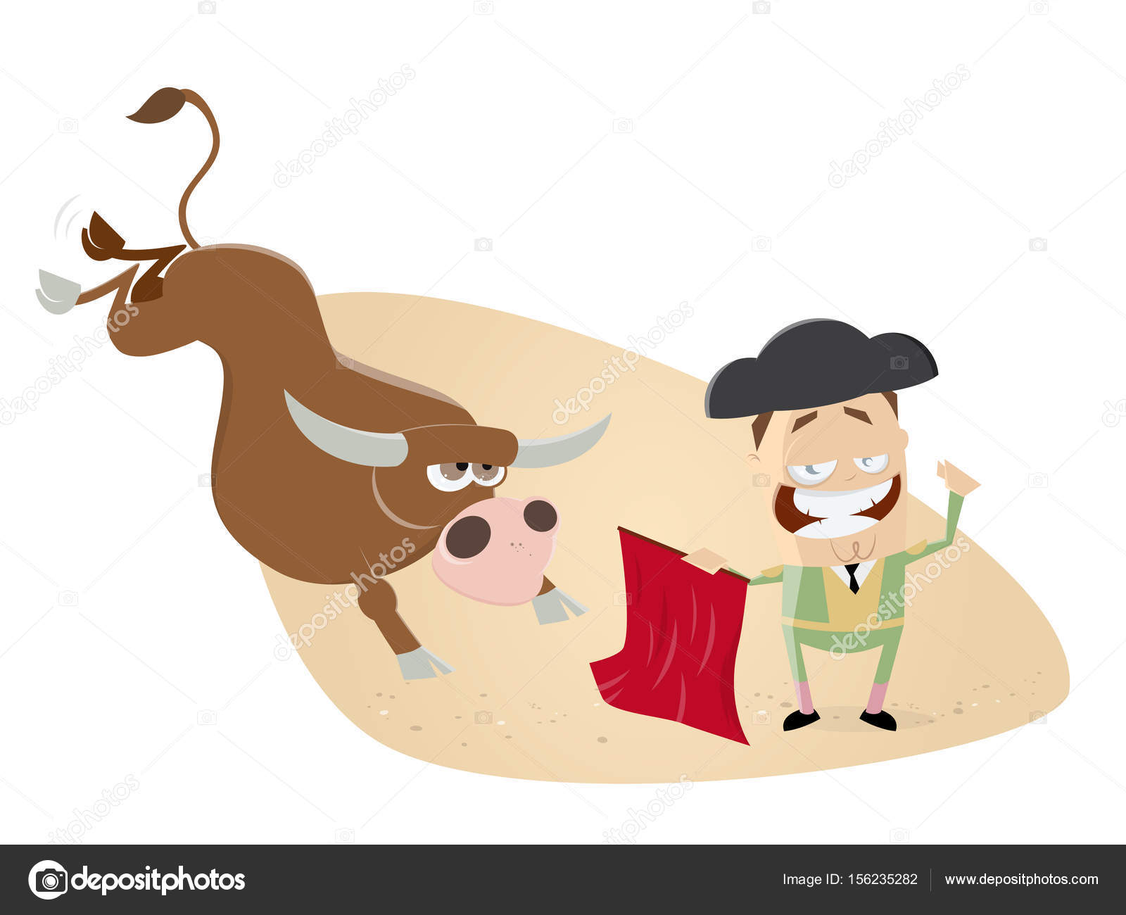 Matador and angry bull Stock Vector Image by ©shockfactor.de #156235282