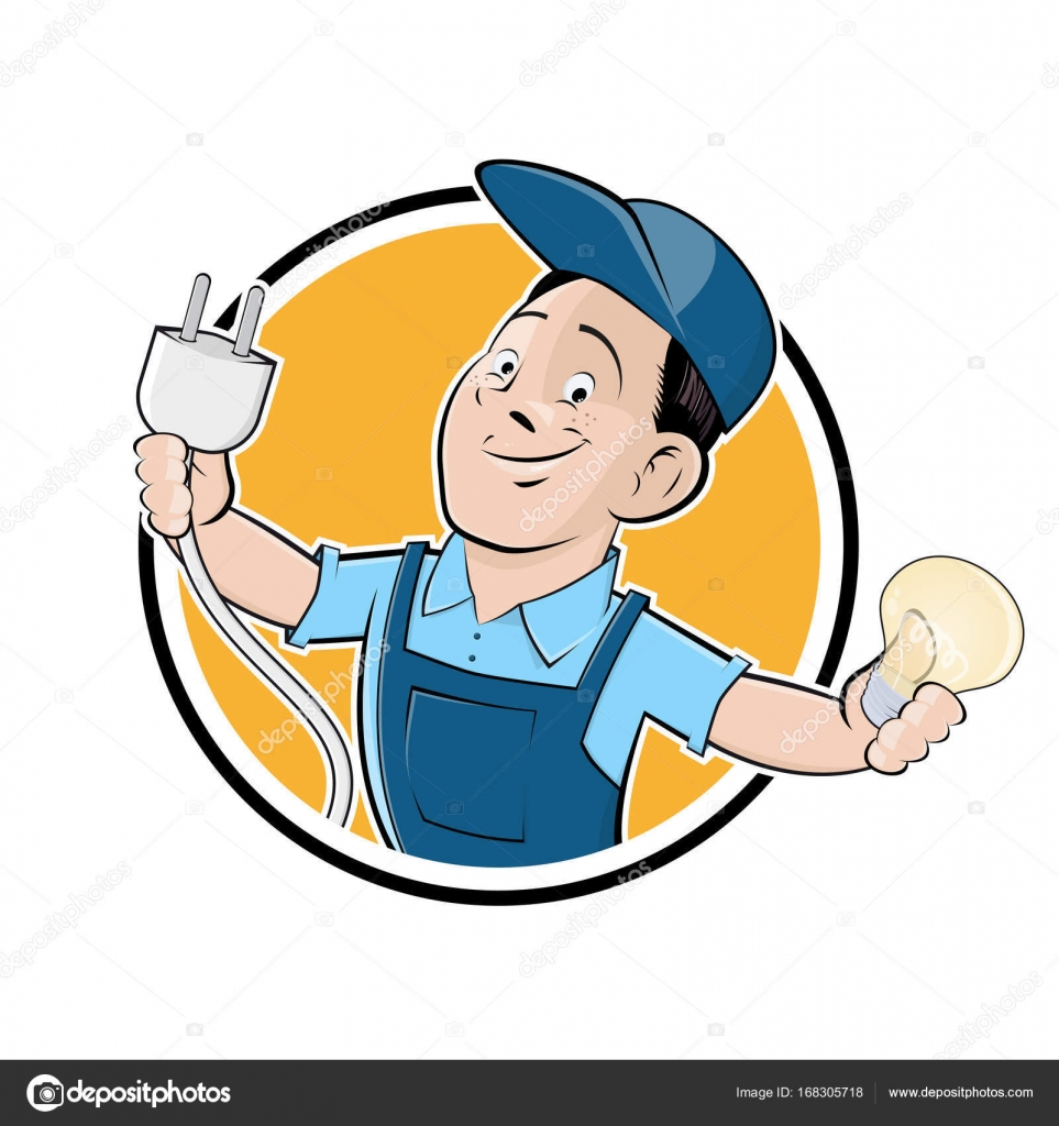 Happy electrician sign Stock Vector Image by ©shockfactor.de #168305718