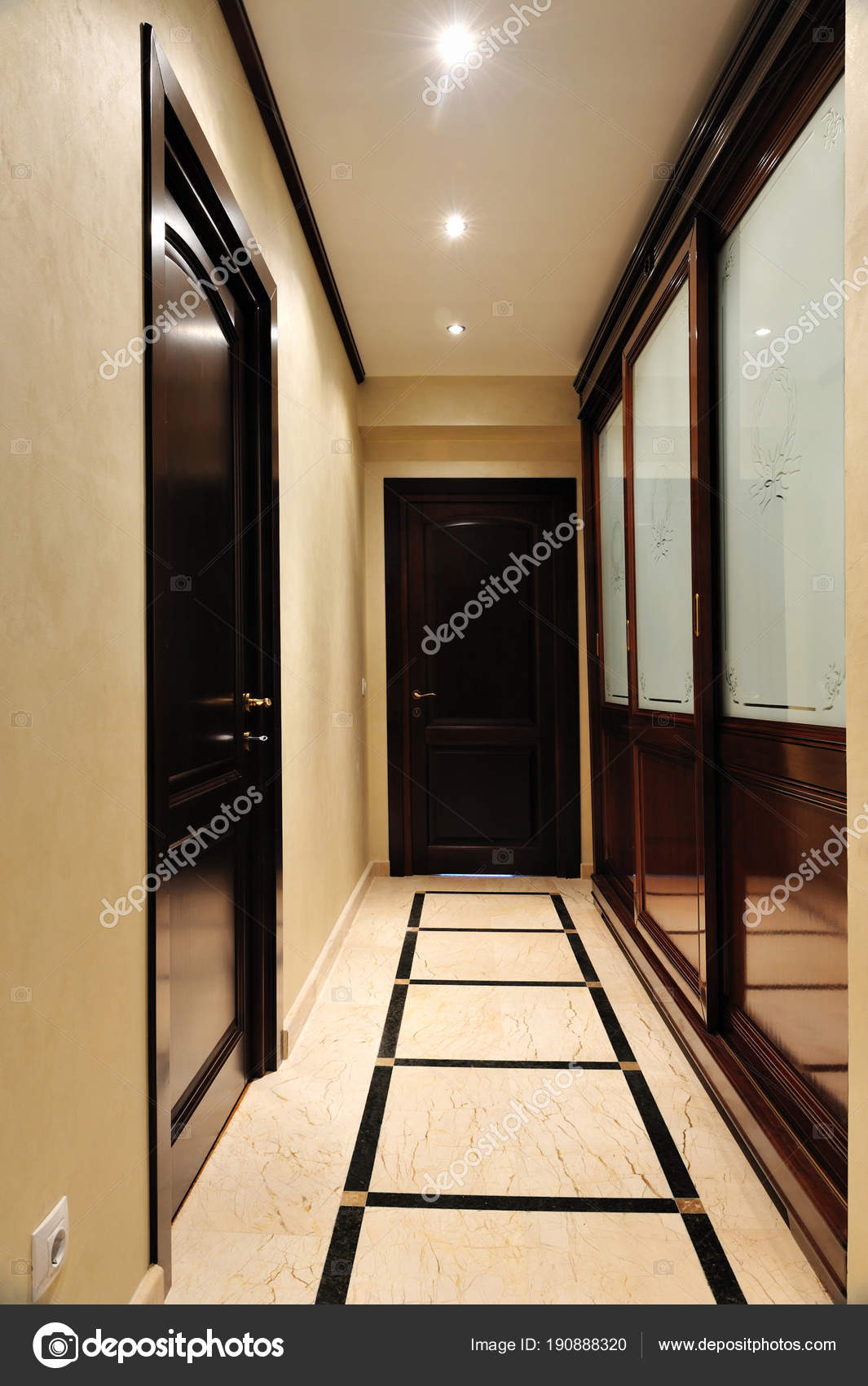 Entry hall wardrobe | Long House Hall Corridor Luxury Residence Hall ...