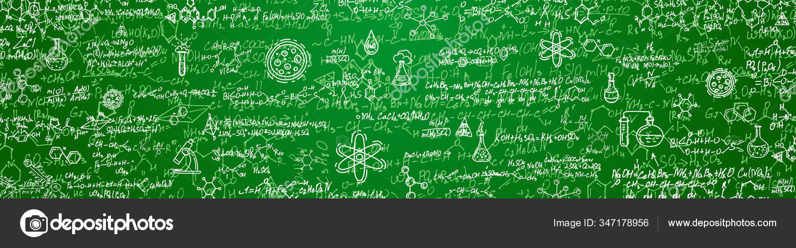 Chemical Formula Whiteboard Scientific Education Background School ...