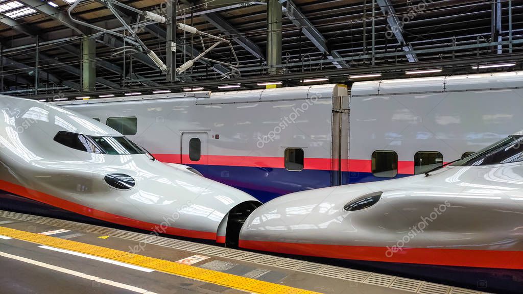 La combinación y separación de Joetsu Shinkansen Max Toki en la ...