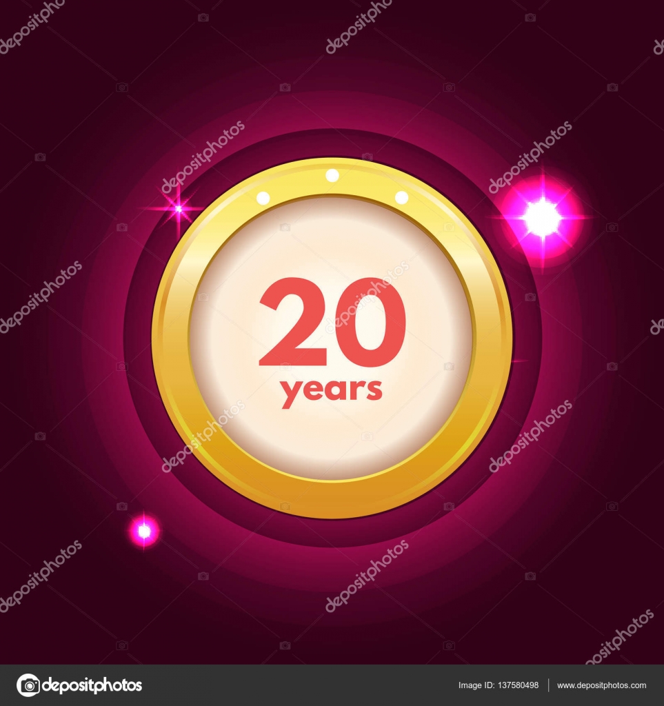 Anniversary 20 years icon Stock Vector Image by ©AnSim #137580498