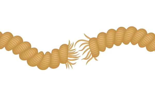 Torn rope illustration Stock Vector Image by ©AnSim #137583054