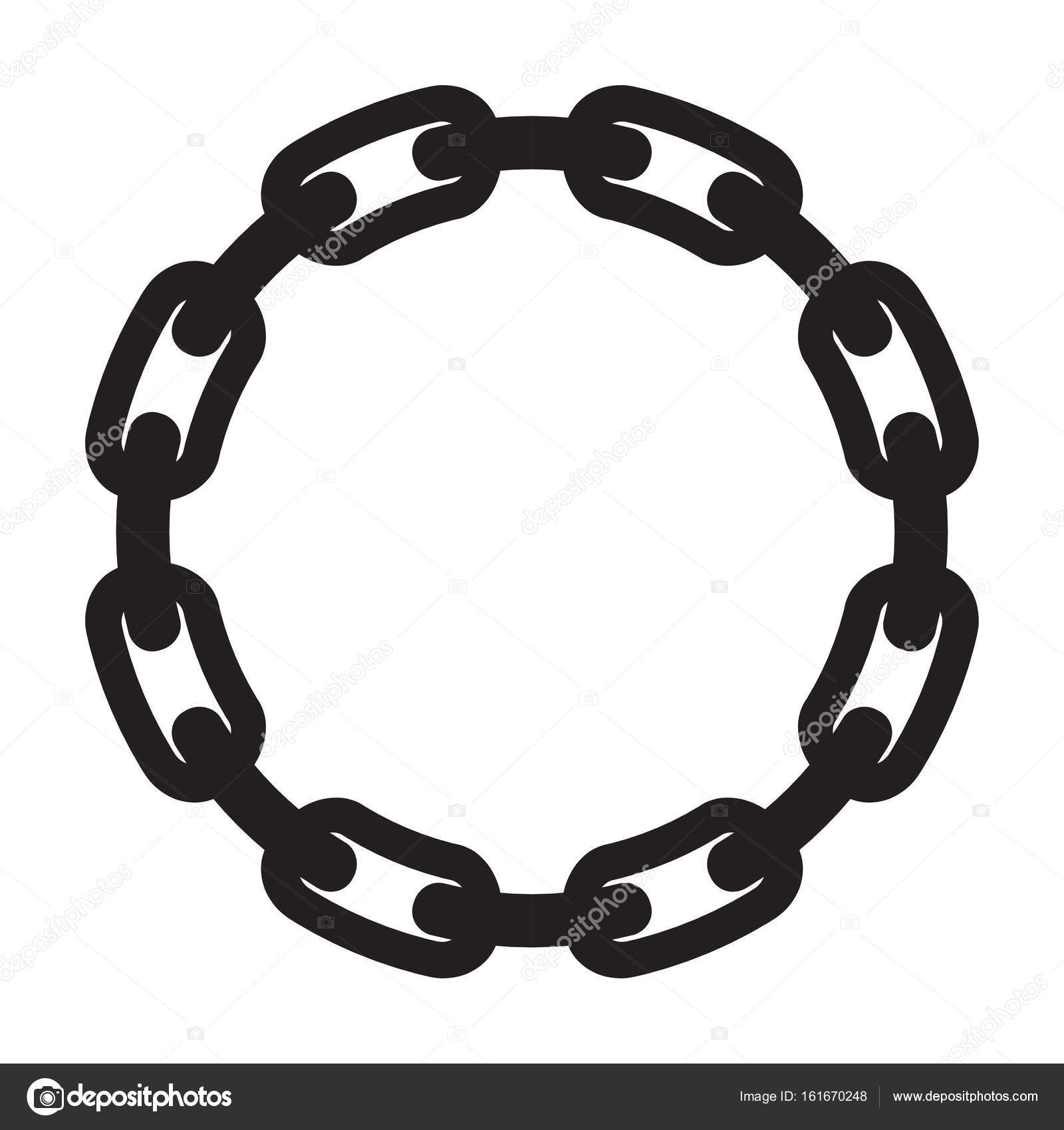 Iron chain frame — Stock Vector © AnSim #161670248