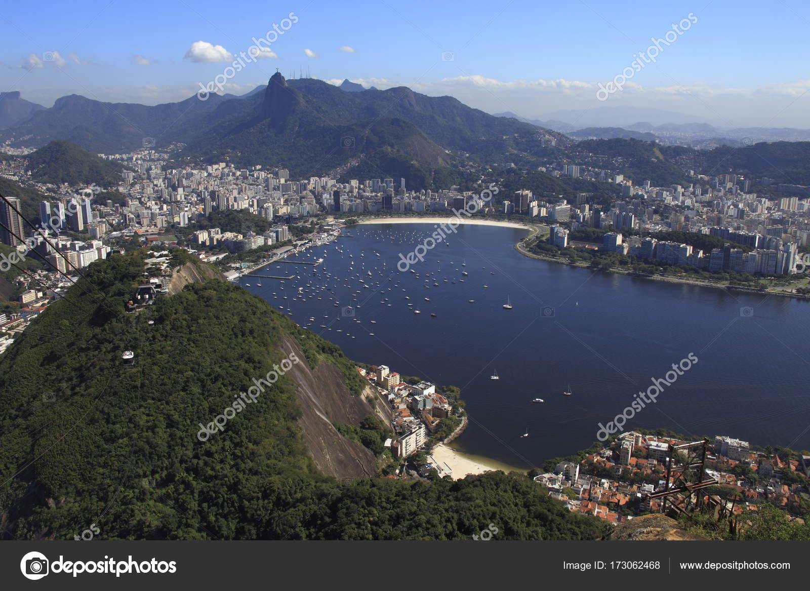 Amazing Aerial View Rio Janeiro Coast Brazil Stock Photo by ...