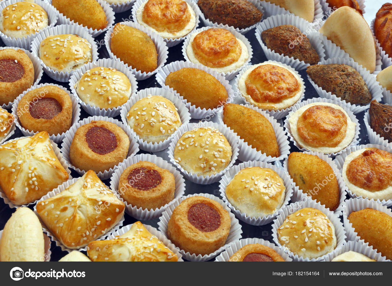 Various Typical Brazilian Small Savory Snacks — Stock Photo ...