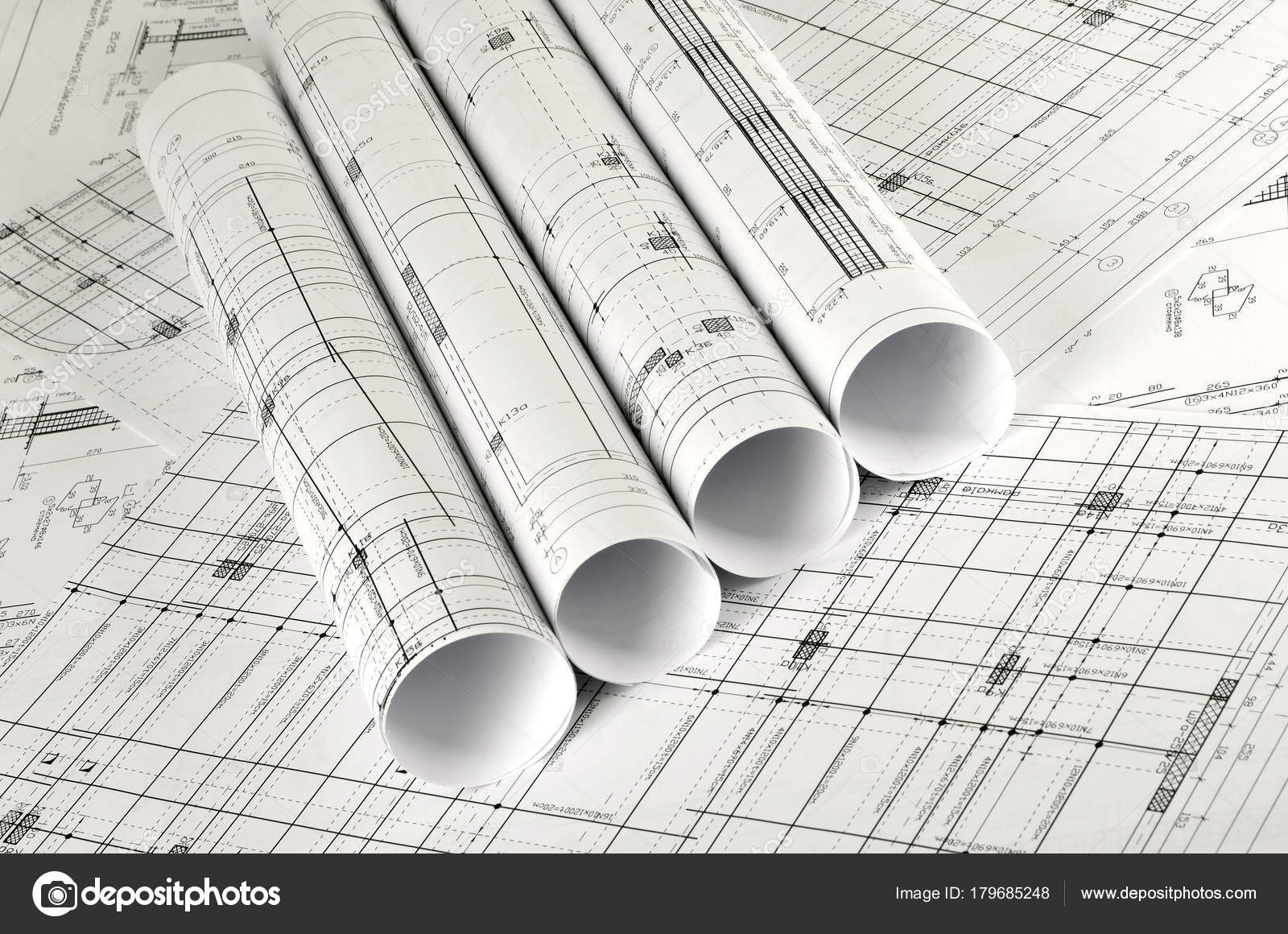 Engineering Drawing Project Paper Stock Photo by ©iluziaa 179685248