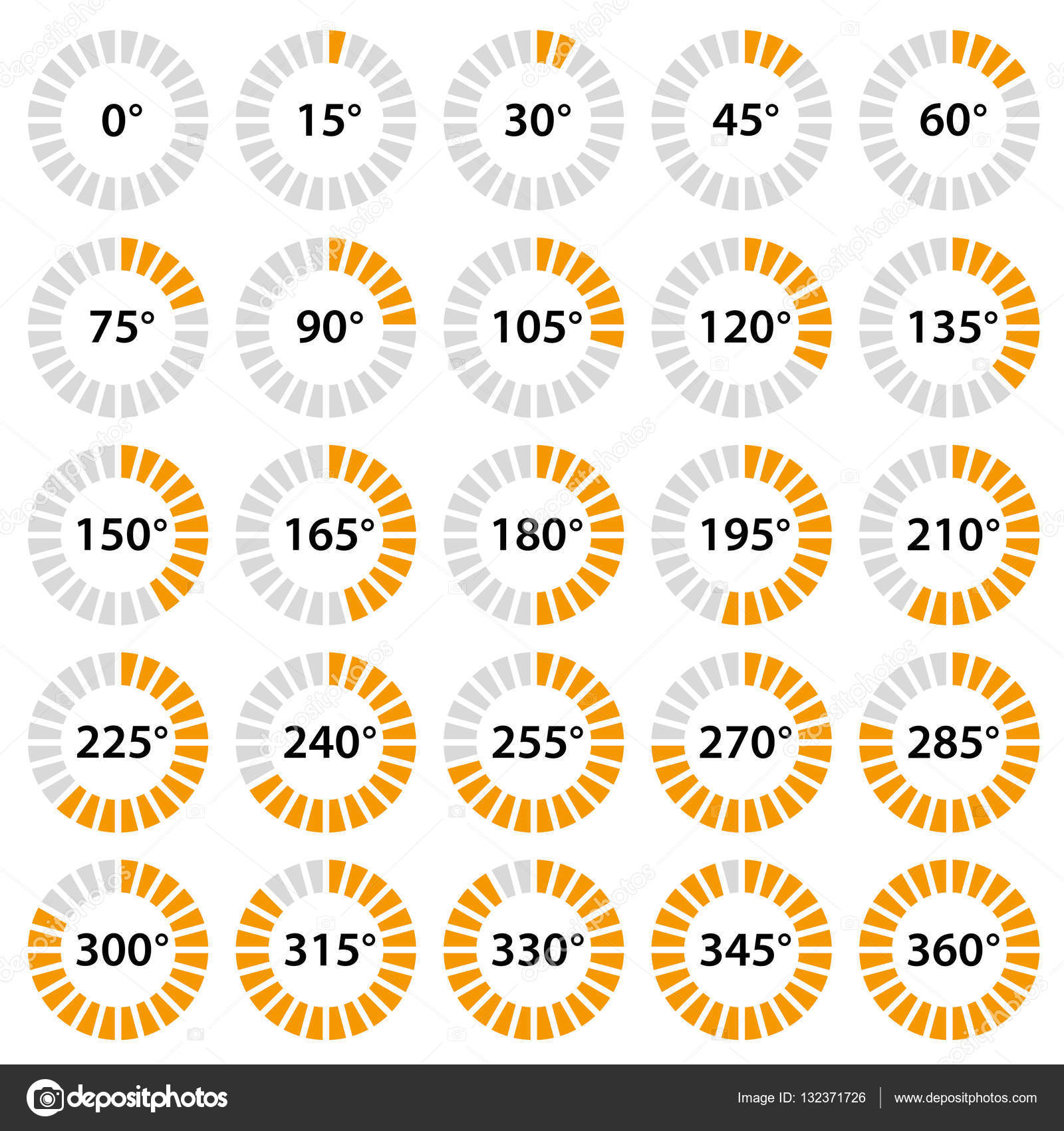 Simple angle degree symbol — Stock Vector © happyroman #132371726