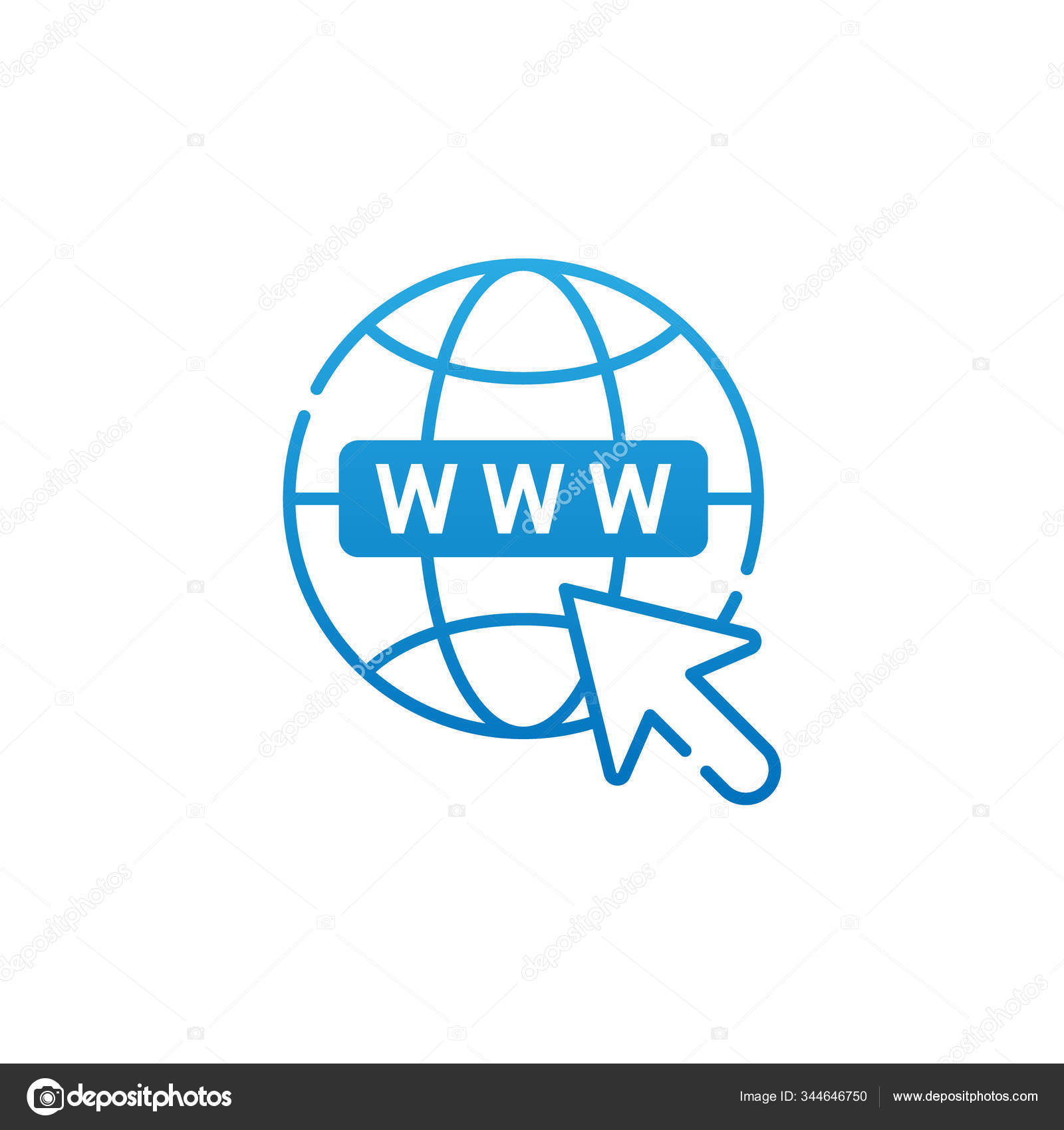 Website icon vector design illustration. Website WWW icon. Website ...