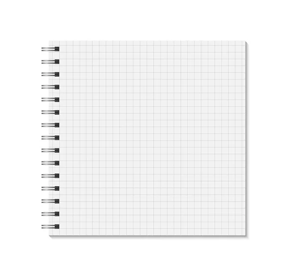 Square Notebook Mock Isolated White Background Blank Pages Copybook ...
