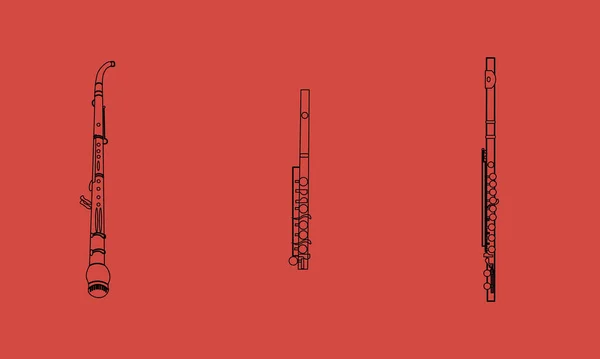 English Horn Instrument Drawing