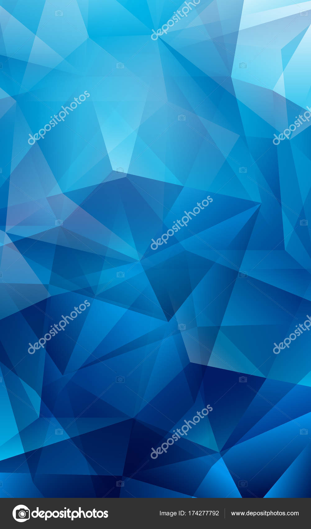 Blue abstract polygonal background / splash screen Stock Vector by ...