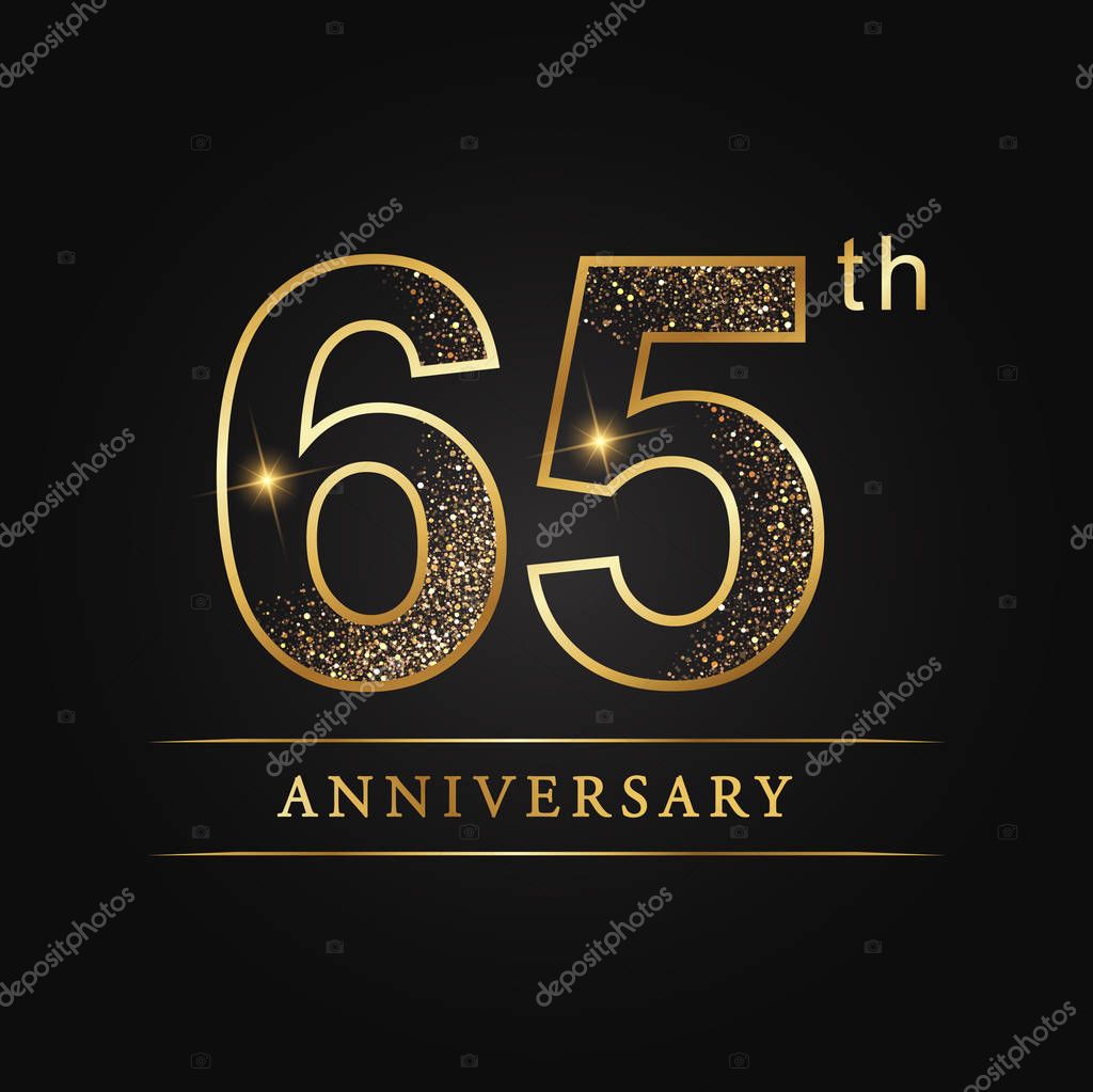 aniversario, aniversario, 65 a os logotipo de la celebraci n del aniversario. Logo 65 ...