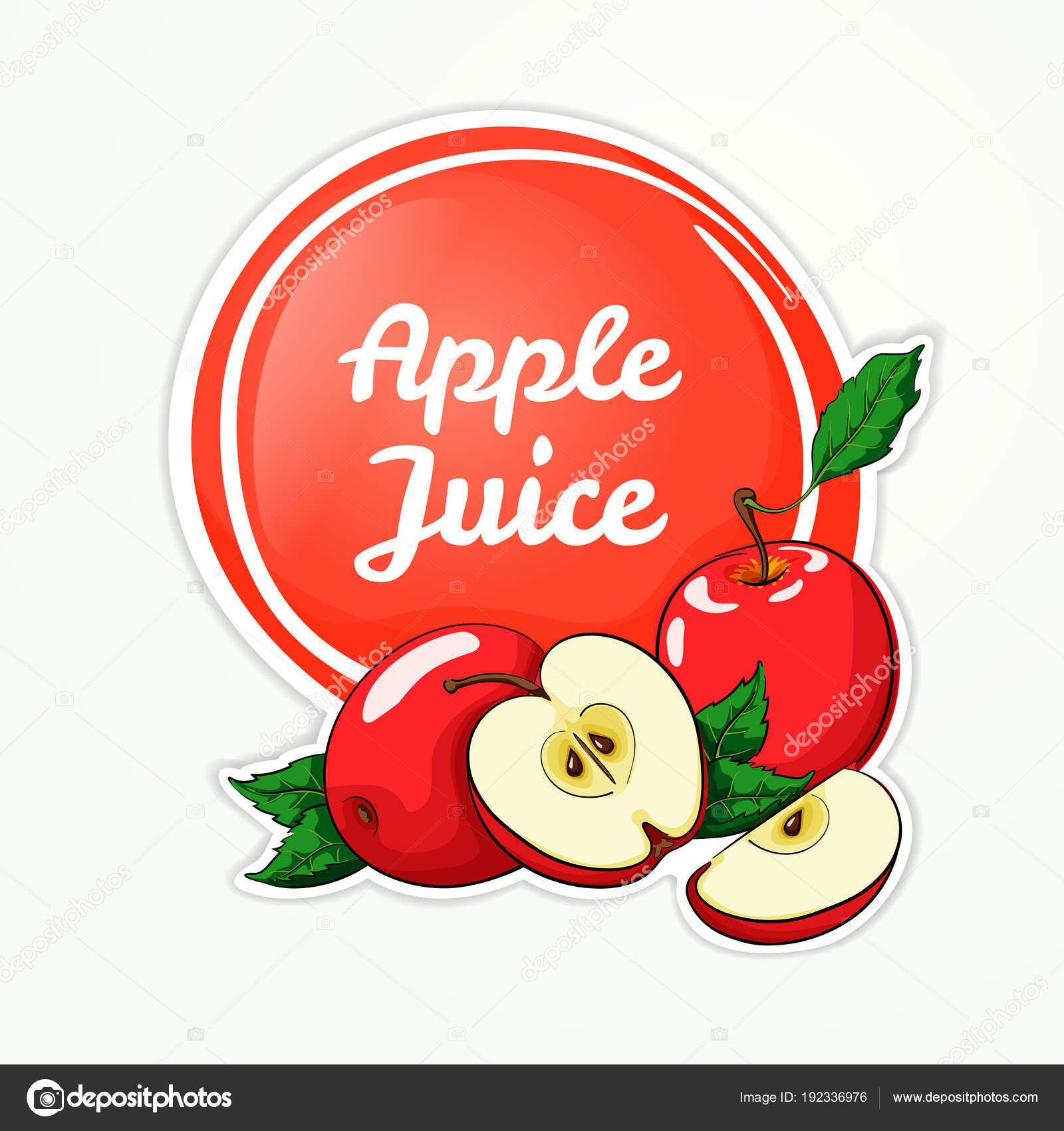 Apple juice logo Stock Vector Image by ©JudgeBat #192336976