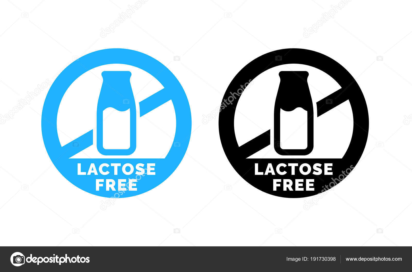 Lactose free logo vector food icon Stock Vector Image by ©avector ...