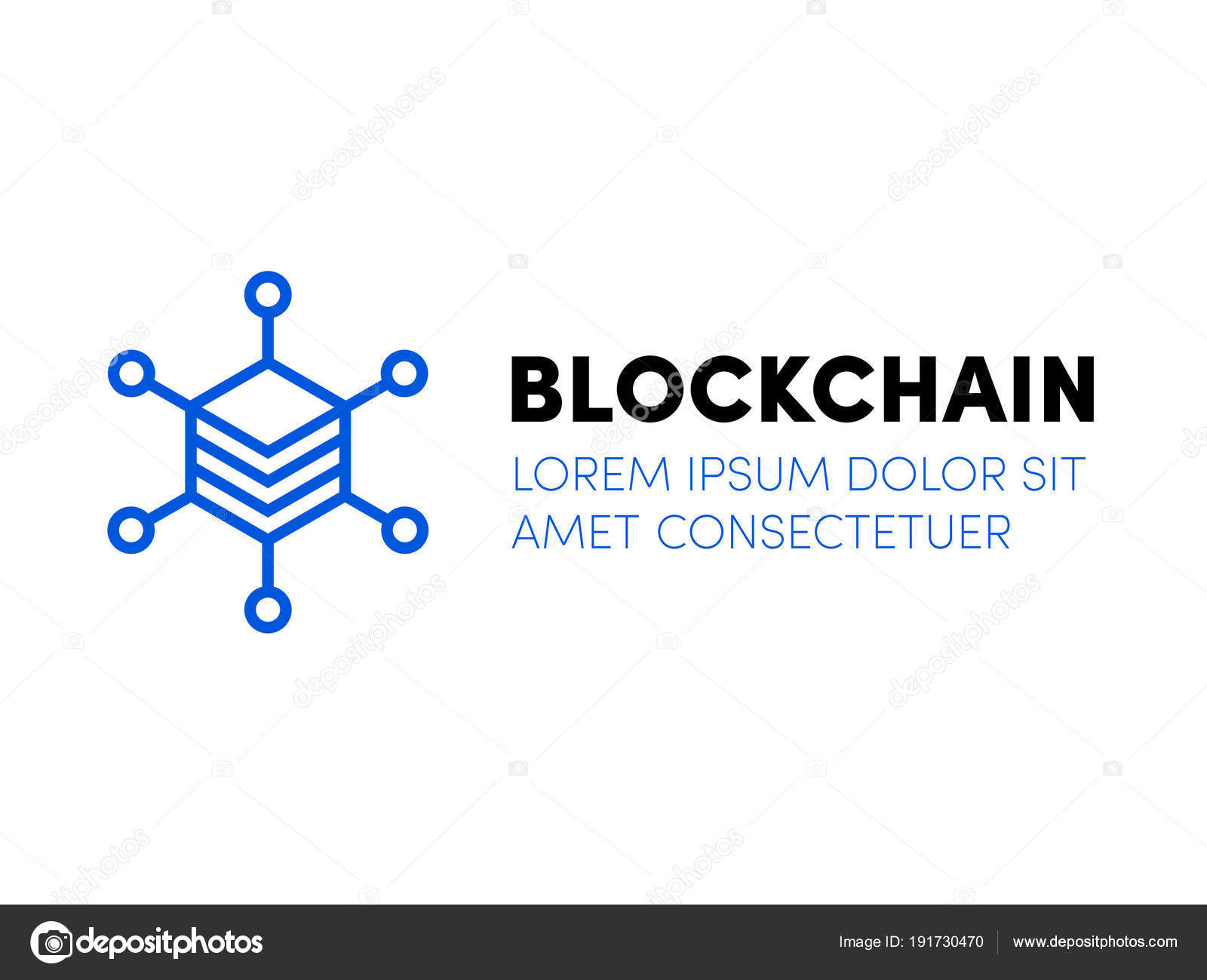 Cloud blockchain cryptocurrency vector server logo Stock Vector Image ...