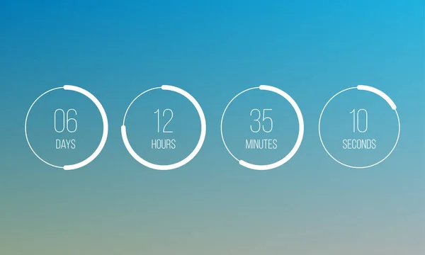 Countdown clock flip counter vector digital timer Stock Vector by ©avector 191734268