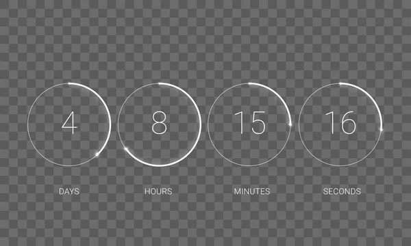 Countdown clock flip counter vector digital timer Stock Vector by ©avector 191734268