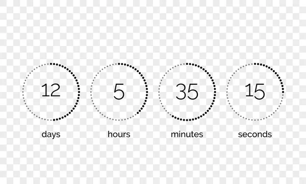 Countdown clock flip counter vector digital timer Stock Vector by ©avector 191734268